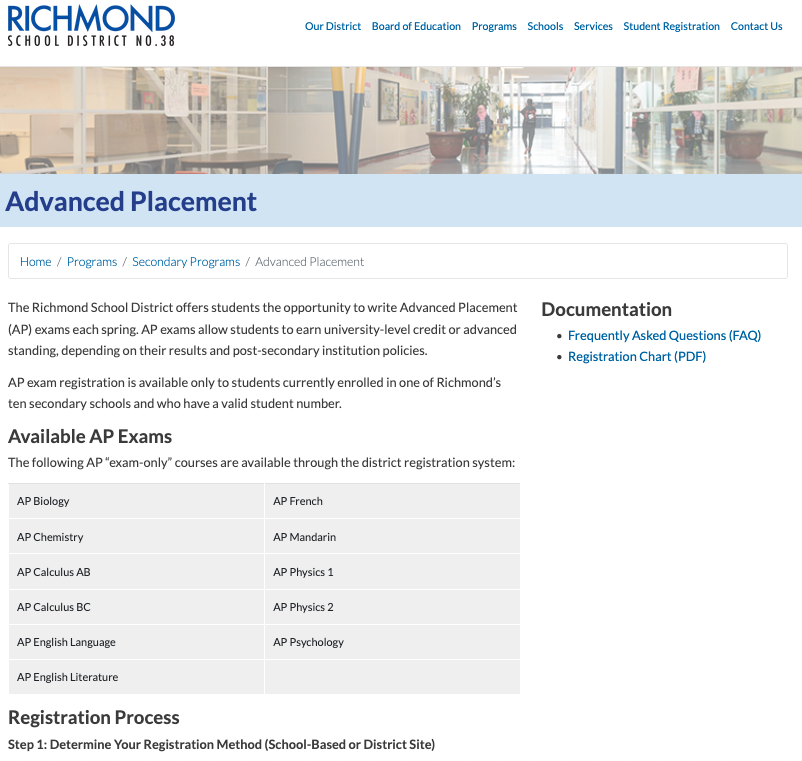 AP for SLSS 2025-26 | Steveston-London Secondary School